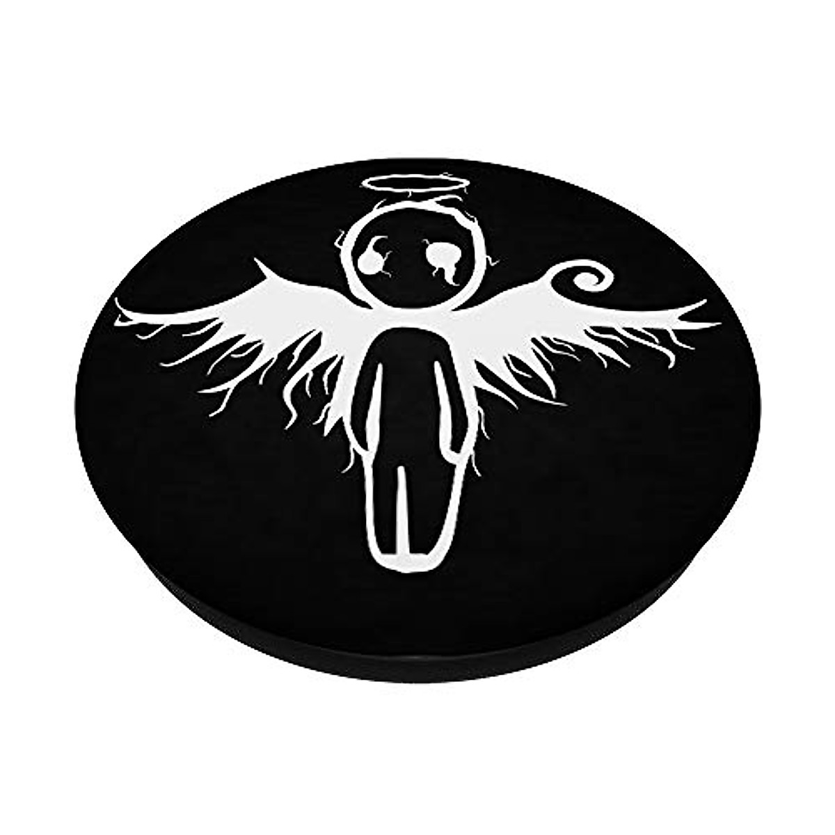 Emo Pop socket Goth Gift For Punk Sad Death PopSockets PopGrip: Swappable Grip for Phones & Tablets