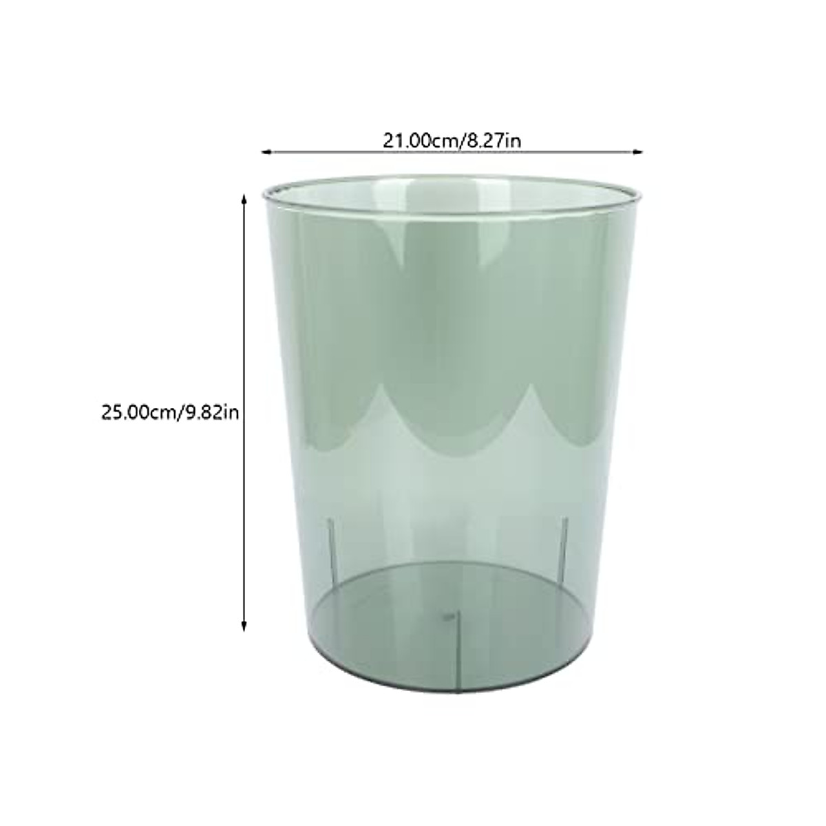 Office Trash Cans Clear Wastebasket Plastic Trash Can: Garbage Container Can Litter Bin Household Kitchen Bedroom Office Restaurant Wastebasket Green Office Waste Basket