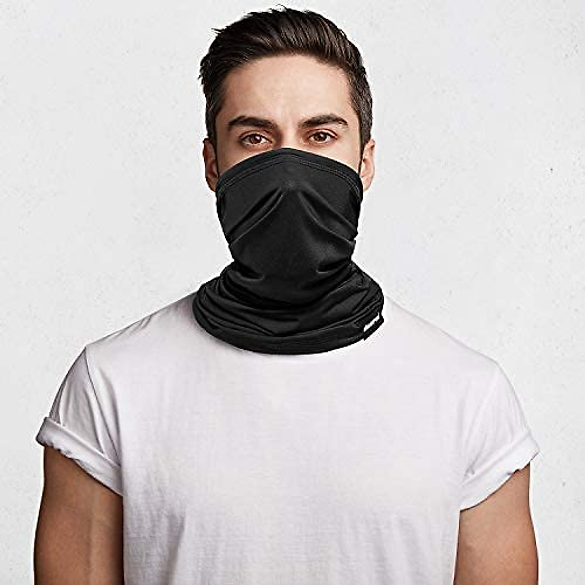 Doerix Neck Gaiter Face Mask Reusable, Cloth Face Masks Bandana Balaclava Cover Scarf Shield