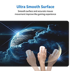 Mouse Pad 11.8x31.5 Protector Anime Rectangle Waterproof Oversized Dining Table Mat Gaming Non-Slip Rubber Mat