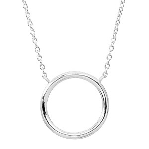 Silpada 'Karma' Open Circle Necklace in Sterling Silver, 18" + 2"