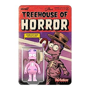 Super7 The Simpsons Treehouse of Horror Inside Out Bart - 3.75" The Simpsons Action Figure Classic TV Show Collectibles and Retro Toys