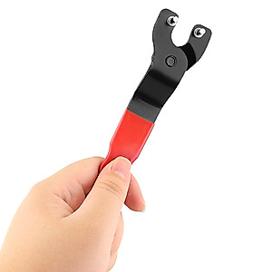 Bokwin Grinder Wrench Universal Adjustable Pin Wrench Red Lock-nut Wrench for Angle Grinder Machine (10-40mm)
