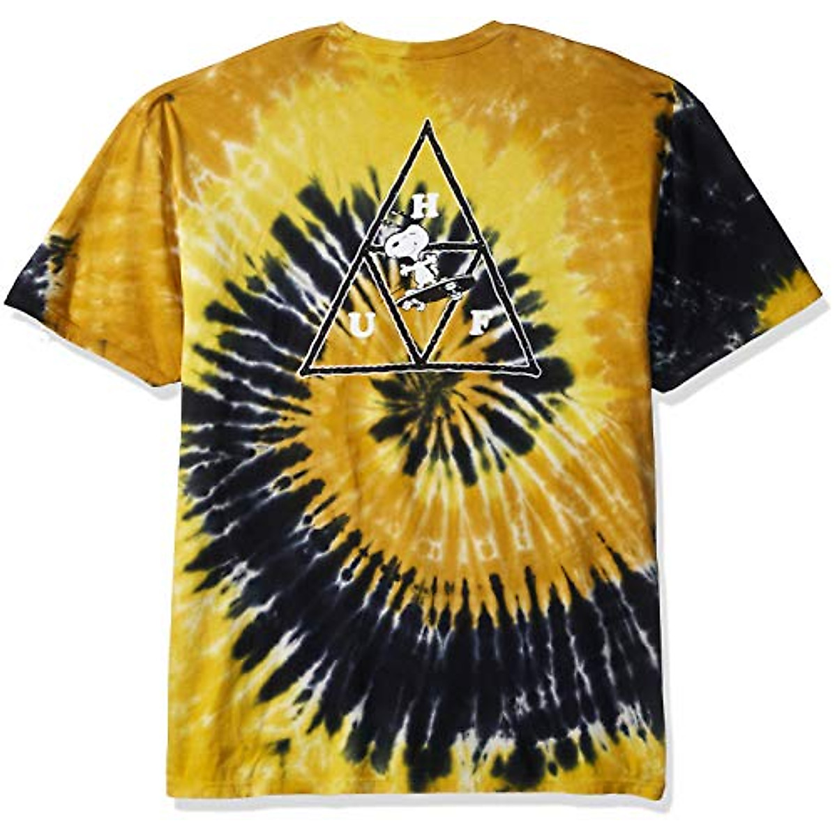 HUF Men's Peanuts Snoopy Skates TT S/S, Yellow, S