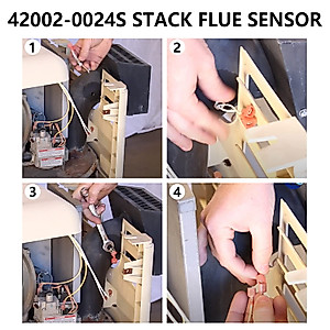 Funmit 42002-0024S Stack Flue Sensor Replacement for Pentair Sta-Rite MasterTemp Max-E-Therm Pool and Spa Heater Electrical System SR200 SR333 SR400