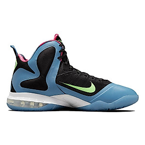 Nike Lebron IX Black/Lime Glow/Dutch Blue/Fusion Red 9.5 D (M)