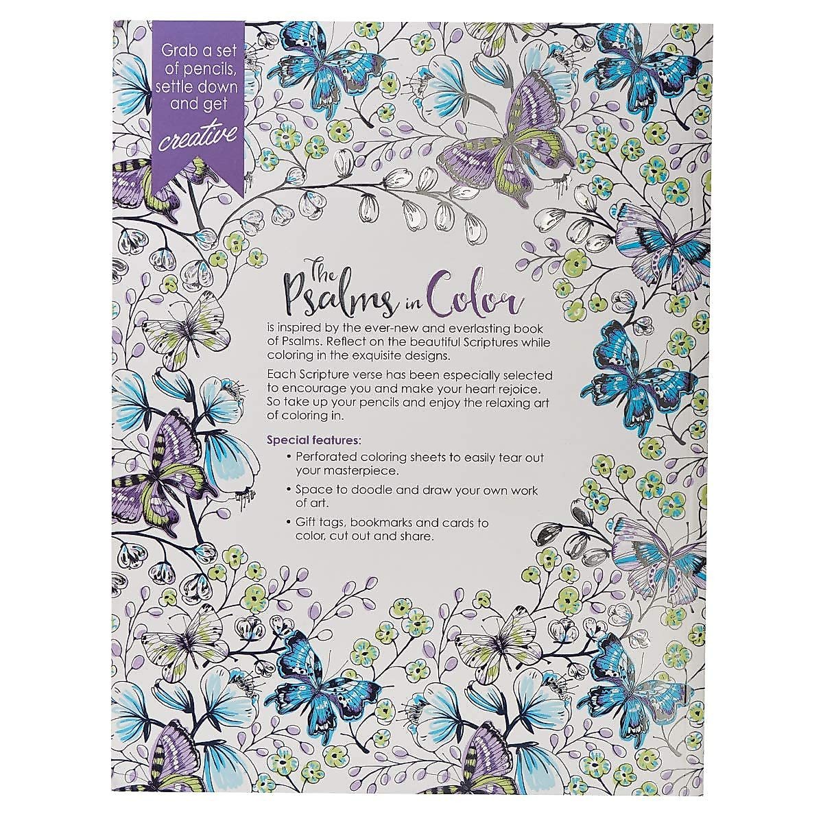 The Psalms in Color Inspirational Coloring Book with Scripture for Women and Teens