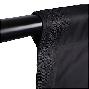 GFCC 8FTX10FT Black Backdrop Background for Photography Photo Booth Backdrop for Photoshoot Background Screen Video Recording Parties Curtain