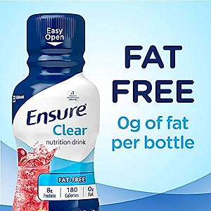Ensure Clear Mixed Fruit Nutrition Drink, Fat Free, 12 Pack