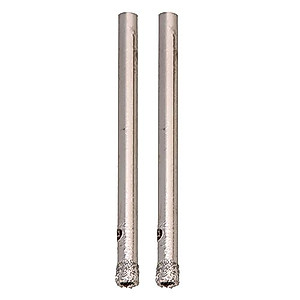 BQLZR 3.48mm Diamond Coated Hole Drill Core Drill Bits Glass Tile Marble Granite Pack of 10