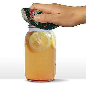 Anna Floral Pattern Round Rubber Non-Slip Jar Gripper Lid Opener