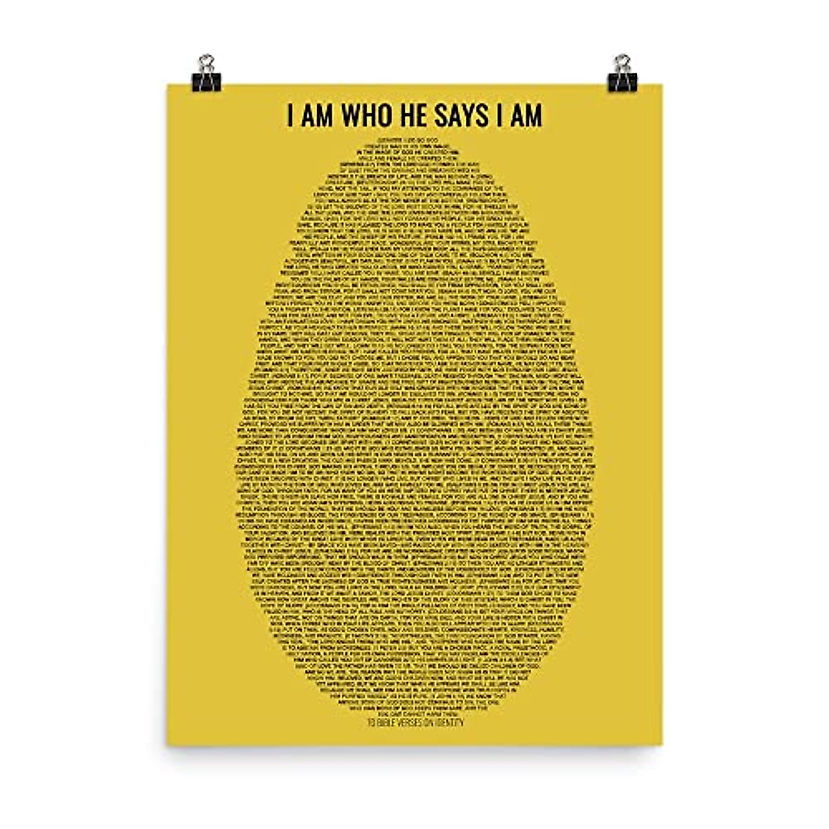 Fingerprint 70 Bible Verses on Identity by Project Made New, Jesus Painting, Thumbprint, Christian Art, lds art, Bible Art, Scripture Art Print Gods Thumbprint Fingerprint (White, 20x30)