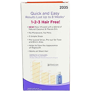Sally Hansen Hair Remover Wax Strip Kit 1 ea (Pack of 5)
