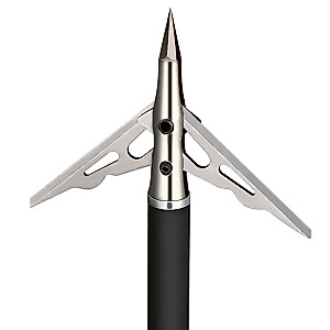 MAXONE 6 Pack Mechanical Broadhead, 2 Blade Broadhead, Hunting Broadhead 100grain, 2" Cutting Archery Broadhead Reusable for Compound Bow Hunting