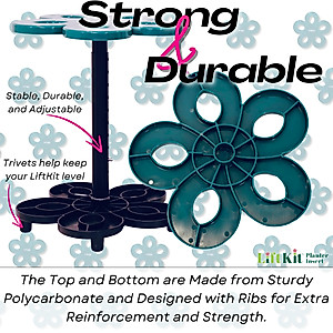 Lift Kit Planter Insert Tall Tapered Plant Riser Fill Bottom of Tall Flower Pots and Large Plant Containers | Indoor and Outdoor (11-17” Rise, 6" Base, 10" Top)