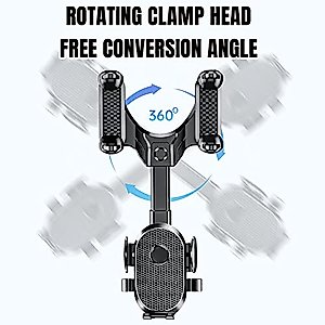 DUCTIAIARY 【2 Generation Upgrade】 Phone Mount for Car丨Adjustable Rearview Cell Mount丨360°Rotatable and Retractable Car Phone Holder, Universal Mirror Phone Holder for All Mobile Phones - More Stable