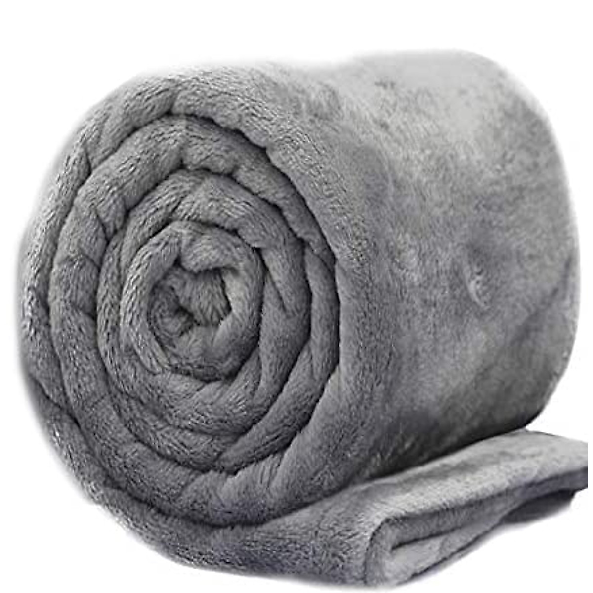NICE COM SUPPLY Travel Blanket, 40X60, Portable, Warm, Cozy, Throw, for Car, Airplane, Chair, Small, Fleece, Full Body Cover, Grey