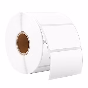 3x2 inch White Direct Thermal Labels, Barcode Address Label Stickers, Compatible with Rollo & Zebra Thermal Label Printer(500 per roll)