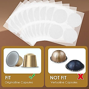 Prasacco 100 Pieces Reusable Aluminum Foil Lid Reusable Coffee Covers（37mm/1.45inch）