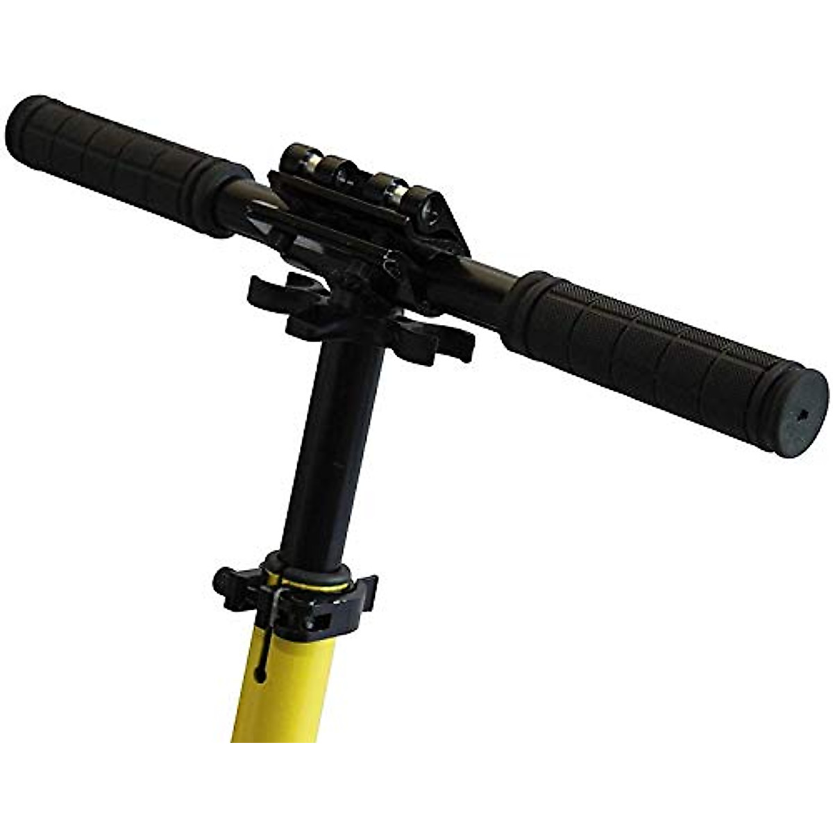 Bee Free 2 Wheel Kick Scooter for Adults and Teens, Adjustable Handlebars, Premium Durable Aluminum Construction, Foldable, Rear Foot Brake and Anti-Shock Suspension, Ages 12+, Up to 200 LBS, Yellow