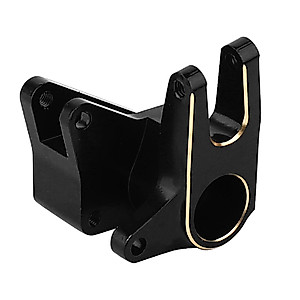 ZXYRC Black Brass Front Axle Link Mount for Axial SCX10 PRO 1/10 RC Crawler Upgrade Counterweight Part,64.6g (Front Axle Link Mount)