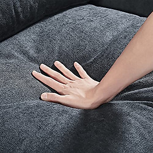 130" L-Shaped Convertible Modular Sectional Sofa with Reversible Chaise, Feather Filled, 5-Seat, 4 Pillows