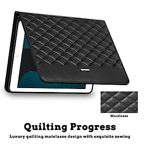 CAVOKAS for New iPad Pro 11 Inch Case 2021 3rd Generation, 2nd Gen 2020 Leather Case with Apple Pencil Holder - Auto Wake/Sleep, Durable & Removable Magnetic Protective Cover, Black