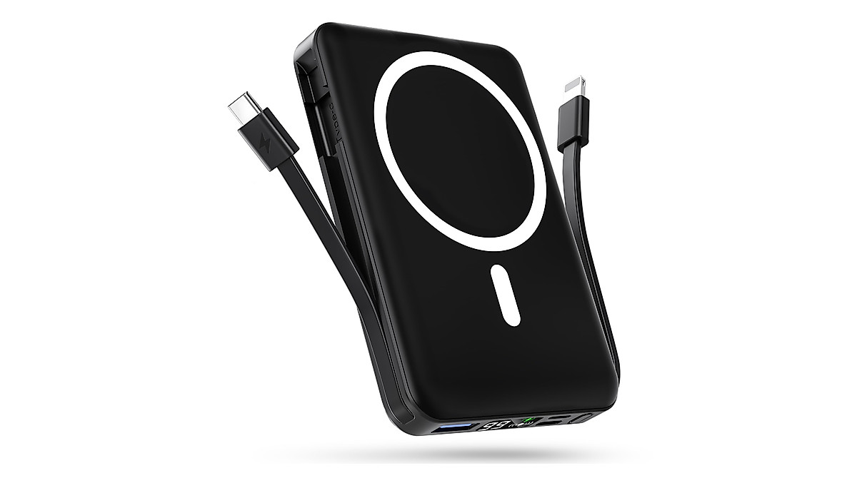 Podoru 10000mAh Wireless Power Bank - Fast Charging & Magnetic