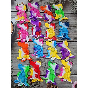 Roaqua 30 Packs Bulk Mini pop Crocodile Fidget Gift for Holiday Boys and Girls Kids Party Supplies and Classroom Students Prize