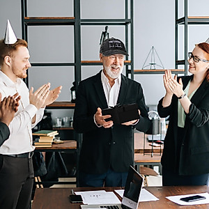 Skylety Set of 5 Retirement Gifts for Men 20 oz Stainless Steel Tumbler Retirement Sign Adjustable Hat Cap Funny Retirement Socks Enjoy the Next Chapter Keychain with Gift Box for Coworker Officer Dad