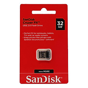 SanDisk 32GB Cruzer Fit USB 2.0 Flash Drive - SDCZ33-032G-G35
