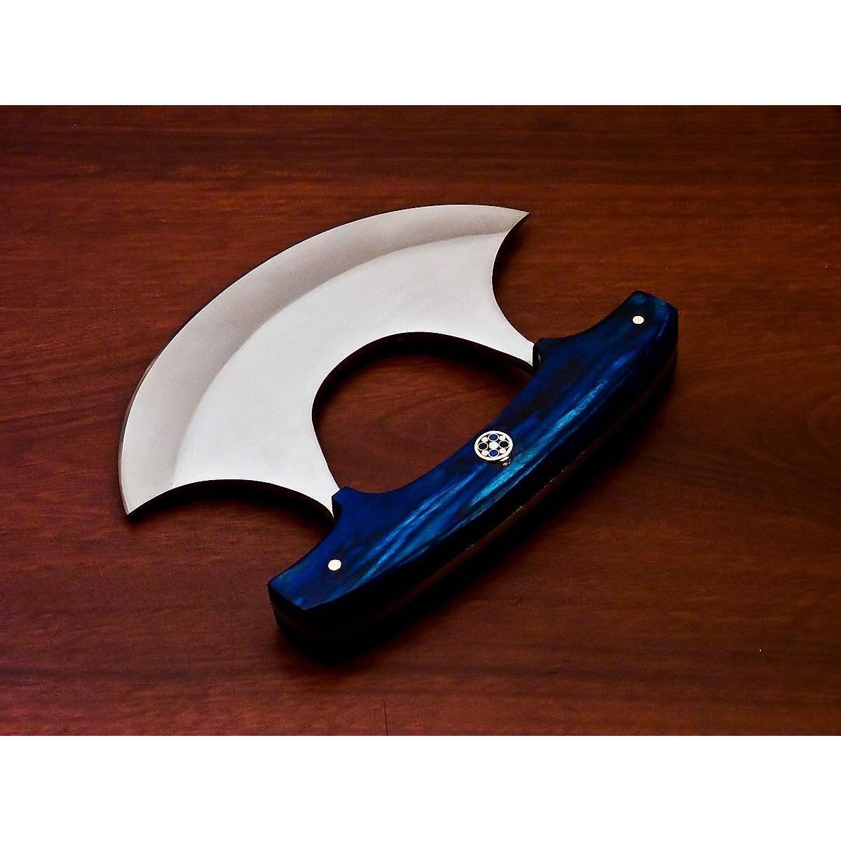 Handmade D2 Steel Chef Kitchen Ulu Knife Heavy Duty D2 Steel Comes With Leather Sheath Full Tang 1085