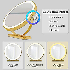 Makeup Vanity Table with Lighted Mirror and Velvet Chair, Large Vanity Desk, Bedroom Dressing Table, Marble Look Table Top, Gold Metal Legs (Color : White-120cm/47.2inch)