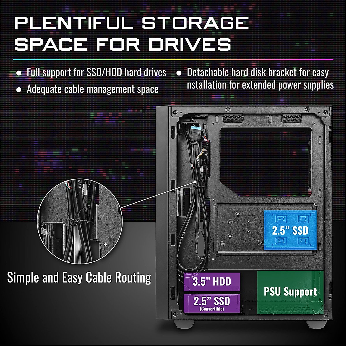 Raidmax ATX Desktop Computer Gaming PC Case Mid Tower PC Case with addressable RGB x3 ARGB Fans ATX PC Case USB 3.0 Tempered Glass PC Case Mesh Window Computer Case with 3 ARGB LED Black PC Case -X627