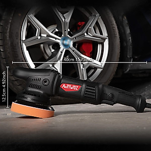 AUTIWOZ Car Buffer Polisher - 920W 5-inch Dual Action Polisher for Car Detailing, Random Orbital Polisher Waxer Kit with Detachable Handle & 6 Polishing Pads, 6 Variable Speeds 2800-5800RPM for Polish