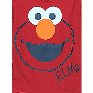 Sesame Street Elmo and Cookie Monster Boys Shirt for Infant and Toddlers Red