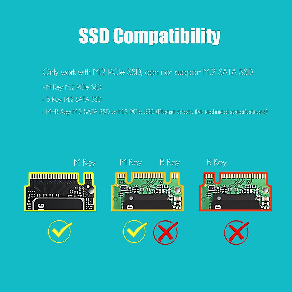 GLOTRENDS PA09-X1 M.2 NVMe to PCIe X1 Adapter for 2230/2242/2260/2280 M.2 NVMe SSD, PCIe X1 Installation
