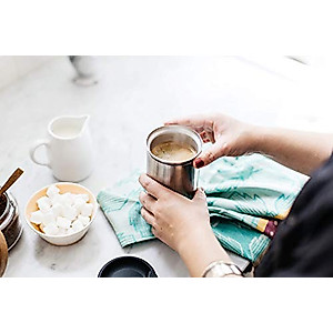 PRESSE by Bobble French Coffee Press And Insulated Stainless Steel Travel Tumbler for On-The-Go Brewing - 13 oz (Peacock)