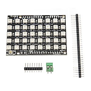 Naroote Color Light Development Board, 40 Bit WS2812B 5050 RGB LED Full Color Integrated Controller for Bars