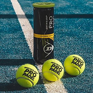 Dunlop Sports Dunlop Pro Padel, 3-ball can, Yellow