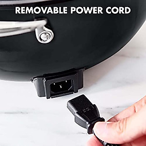 GreenPan Elite Essential Smart Electric 6QT Skillet Pot,Sear Saute Stir-Fry and Cook Rice, Healthy Ceramic Nonstick and Dishwasher Safe Parts, Easy-to-use LED Display, PFAS-Free, Cream White