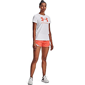 Under Armour Womens Live Sportstyle Graphic Short Sleeve Crew Neck T-Shirt, White (107)/White, Medium