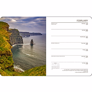 Ireland Weekly Engagement Calendar 2024, Planner 6.5" x 8.5" Spiral Bound