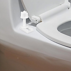 Mikikit Toilet Seat Screws - 6pcs Toilet Seat Bolts Replacement Kit Toilet Lid Screws Washers Toilet Seat Replacement Screws Toilet Seat Screws Replacement Nuts Parts Bolt Cap