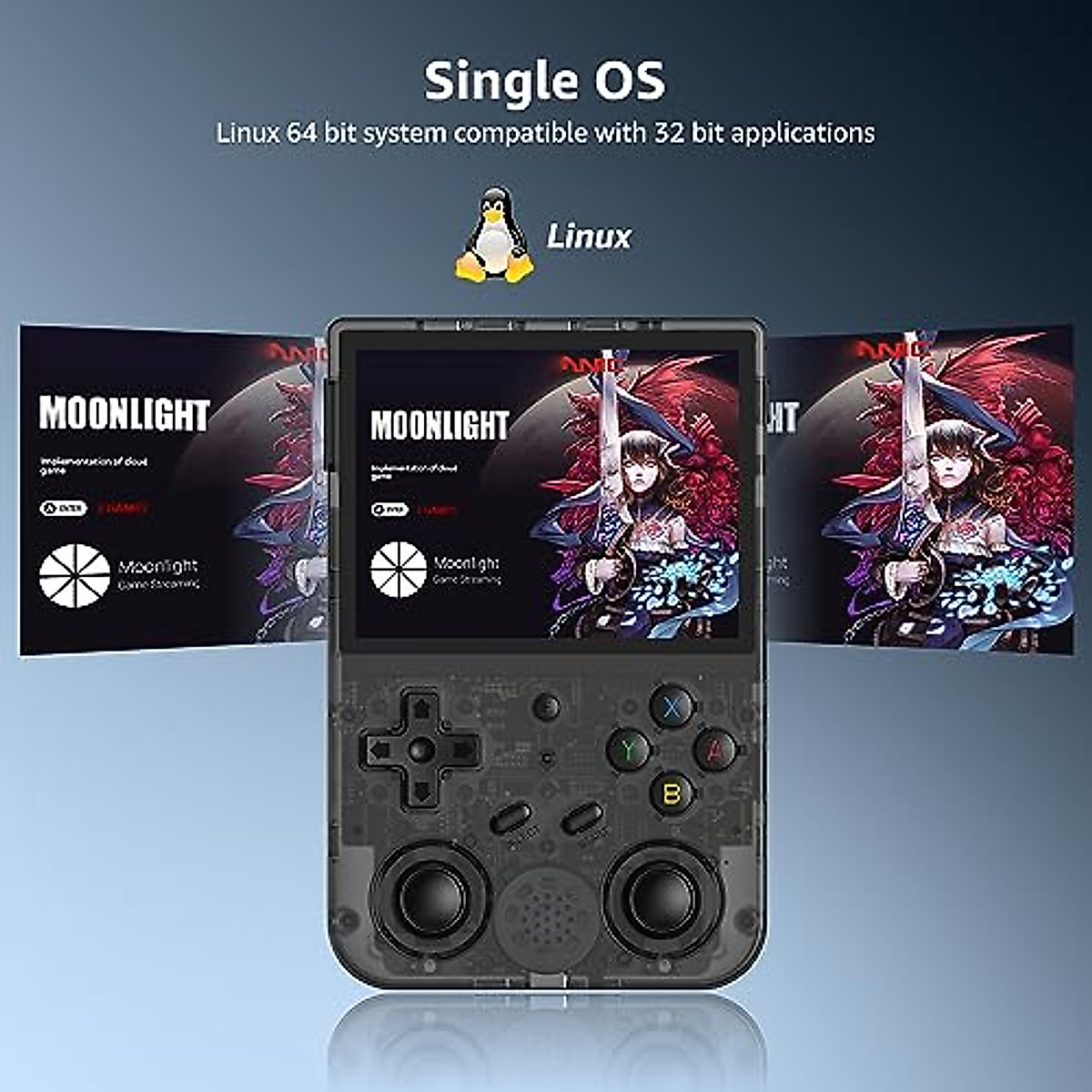 RG353VS Retro Handheld Game Linux System Built- in 4452 Games,RG353VS Emulator Handheld Console RK3566 Supports 5G WiFi 4.2 Bluetooth Online Fighting,Streaming and HDMI RG353VS