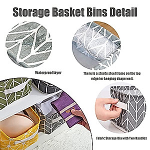 3-Pack Small Storage Baskets, Closet Organizing Bins, for Toys, Books, Cosmetic and Small Sundries Organizing, 7.9 * 5.6 * 6.3 In