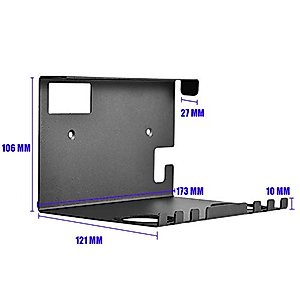 SALUTUY Switch Holder, Switch Brackcet 6.8 X 4.8 X 4.2inch Fixes Tightly Maximize Your Workspace,for Game Host