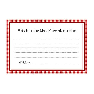 BBQ Baby-Q Advice for the Parent-to-be Baby Shower Cards - 24 count