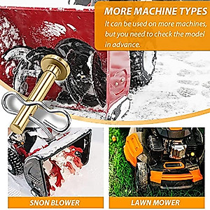 YESPURE 10Pcs Shear Pins and Cotter Pins Fit for Craftsman Troy Bilt Snowblower Snow Throwers and Lawn Tractors - Shear Pins 10pcs and Cotter Pins.