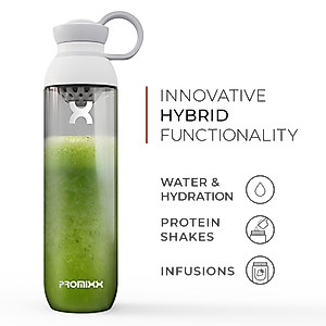 Promixx FORM Sports Water Bottle - Premium BPA Free Water Bottle for Fitness Sports & Outdoors - Sustainable Drinks Bottle with Measurement Markers and Leakproof Lid - 760ml / 26oz (Midnight Blue)